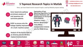 MATLAB Research Project Topics | PPT