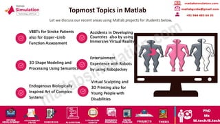 MATLAB Projects for Students Research Help | PPT