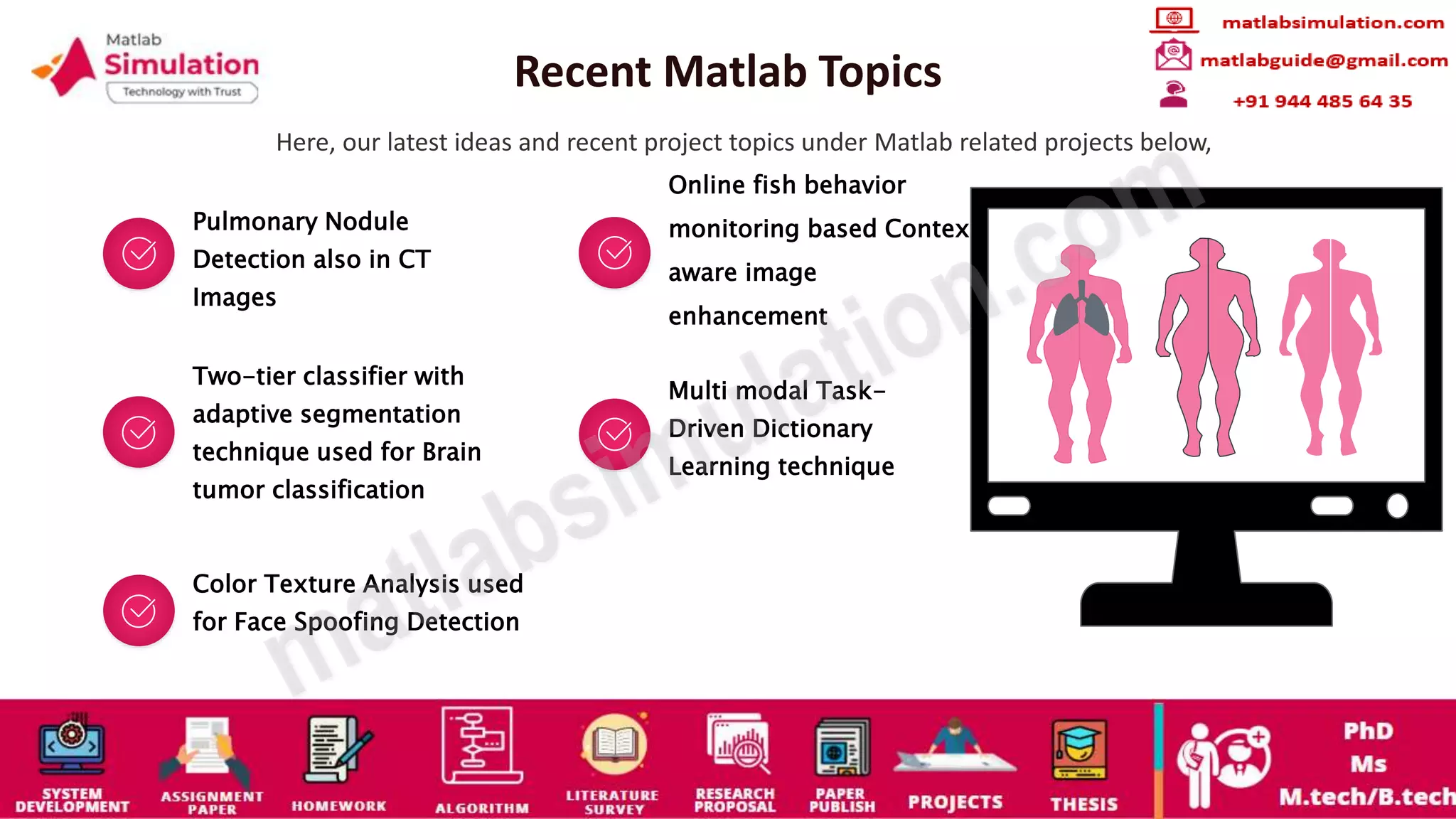 MATLAB Related Projects Research Ideas | PPT