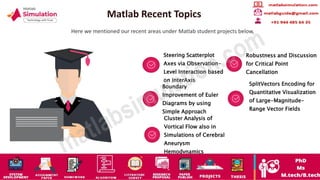 MATLAB Student Projects Research Guidance | PPT