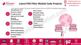 PhD Filter MATLAB Code Research Topics | PPT
