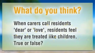 English for Carers: Polite introductions in the nursing home | PPTX