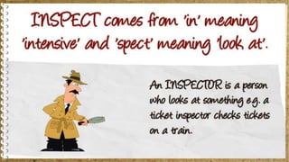 Words with the Latin Root 'SPECT' | PPT