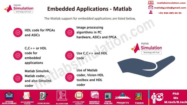 Projects MATLAB Research Guidance | PPT