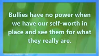 Stealing Energy - Bullying | PPTX