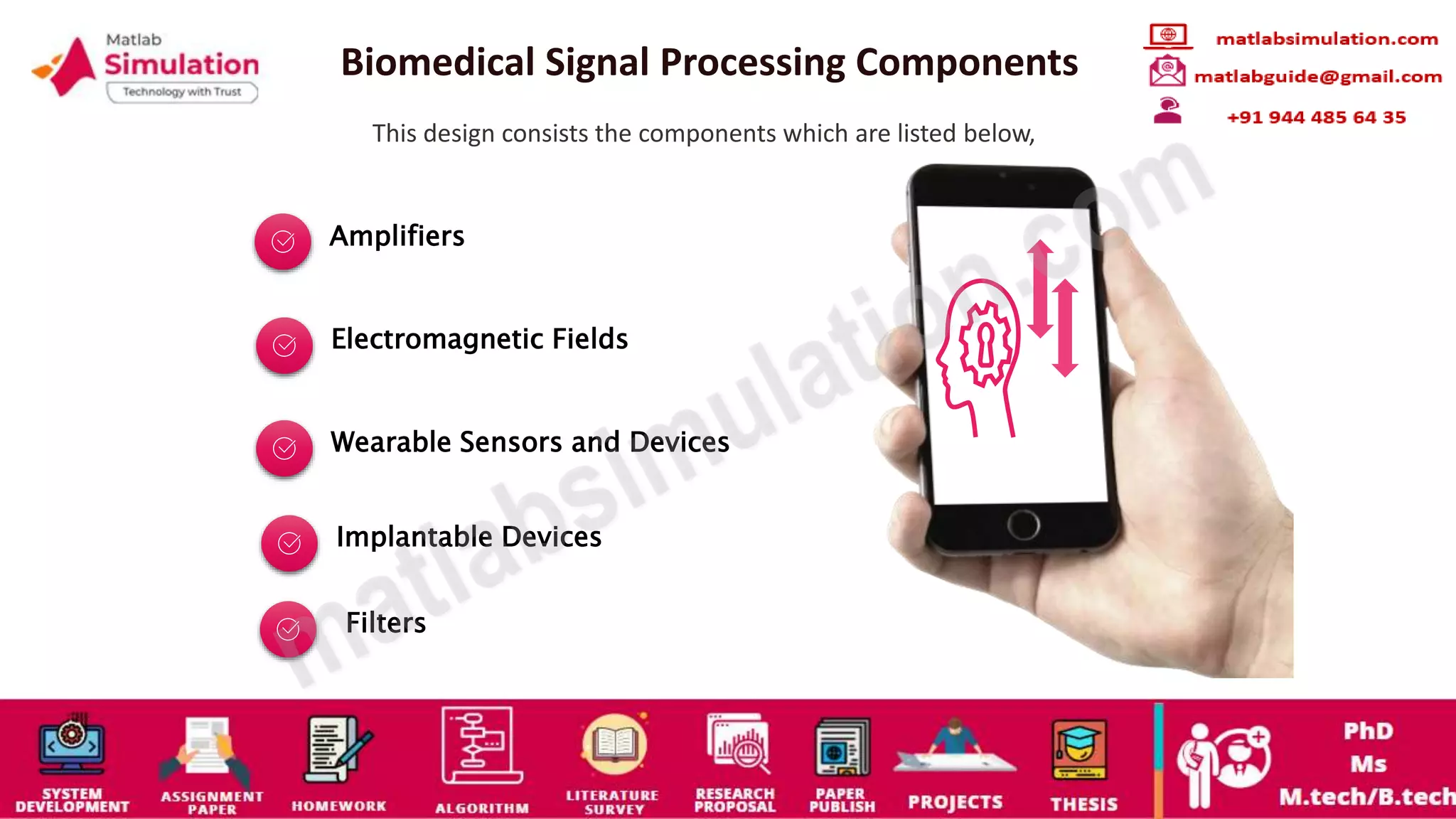 Biomedical Signal Processing Projects Research Guidance | PPT