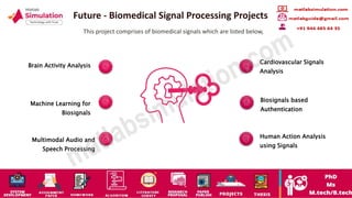 Biomedical Signal Processing Projects Research Guidance | PPT