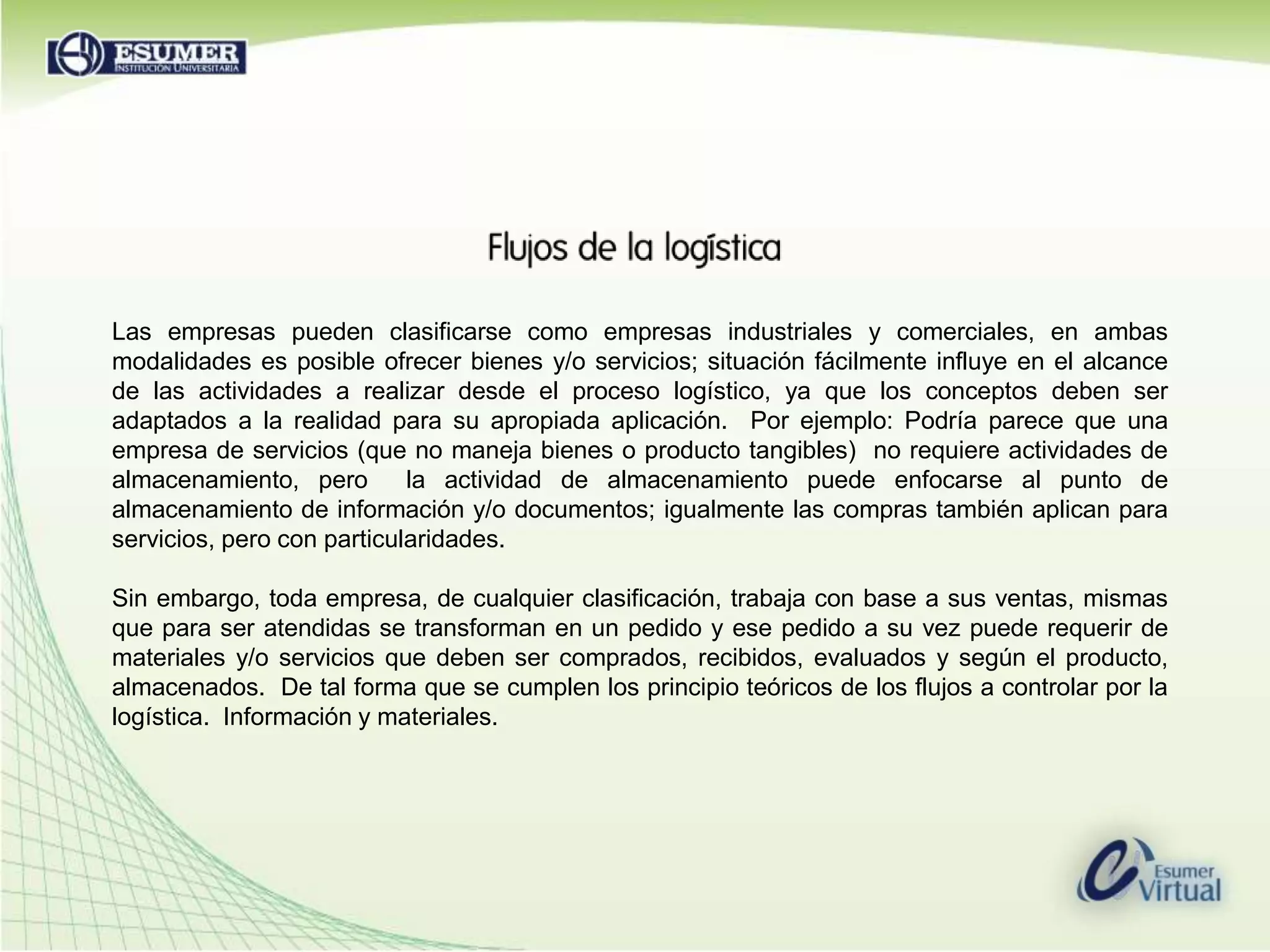 Flujos de Logistica | PPTX