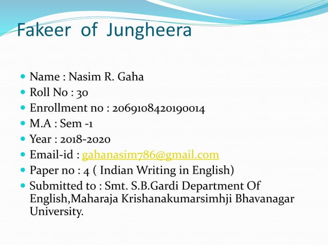 Indian writing in english | PPT