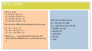 MATHEMATICS : ARITHMETIC PROGRESSIONS | PPT
