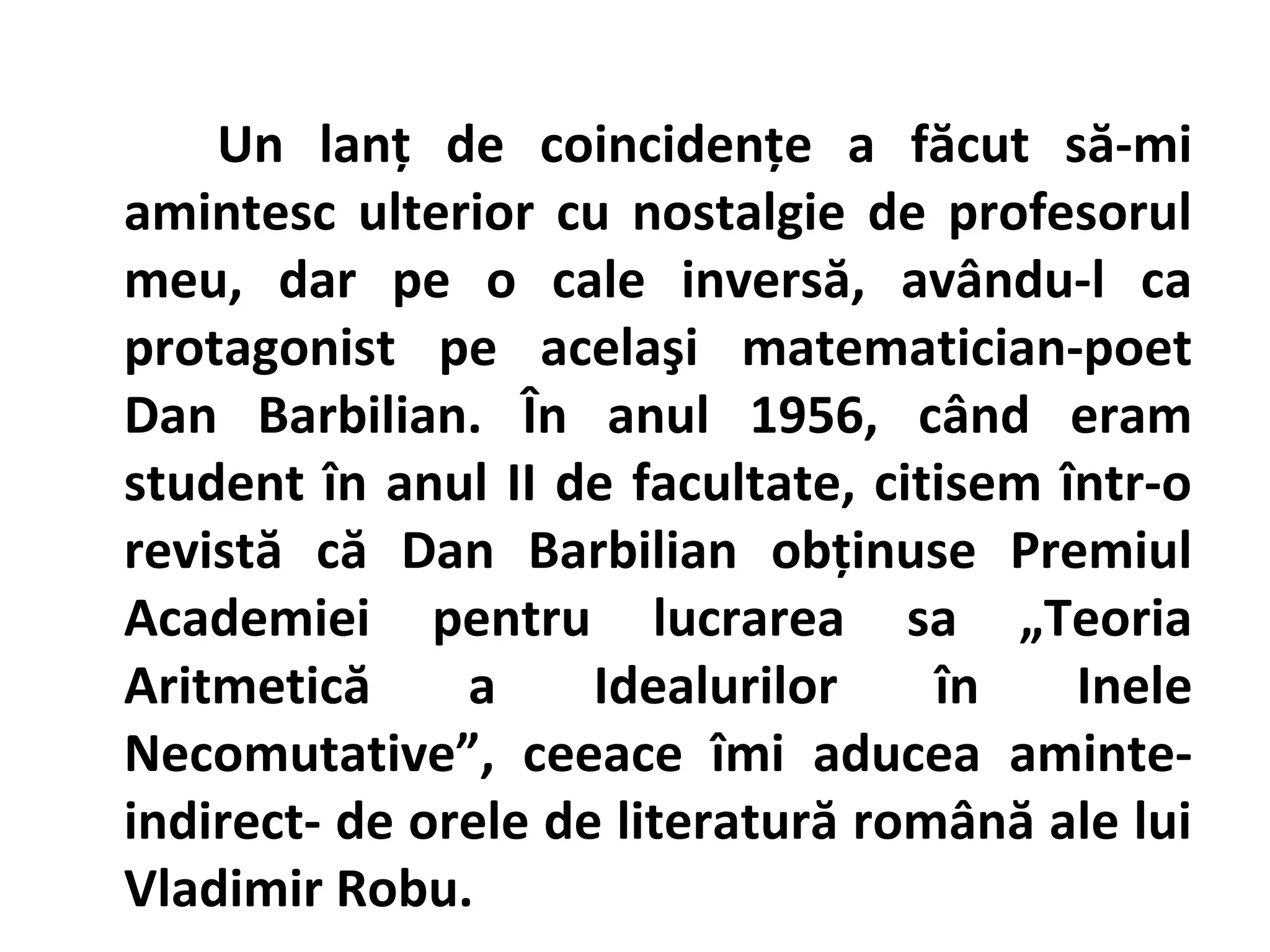 Ppt.4.cum l am cunoscut pe dan barbilian | PPT