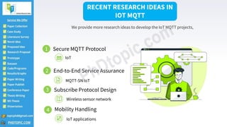 IoT MQTT Projects For Research Students | PPT