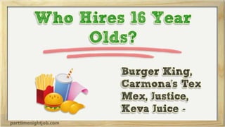 Employment Tips - Jobs for Teens | PPTX