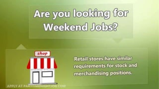 Weekend Jobs for Teens | PPTX