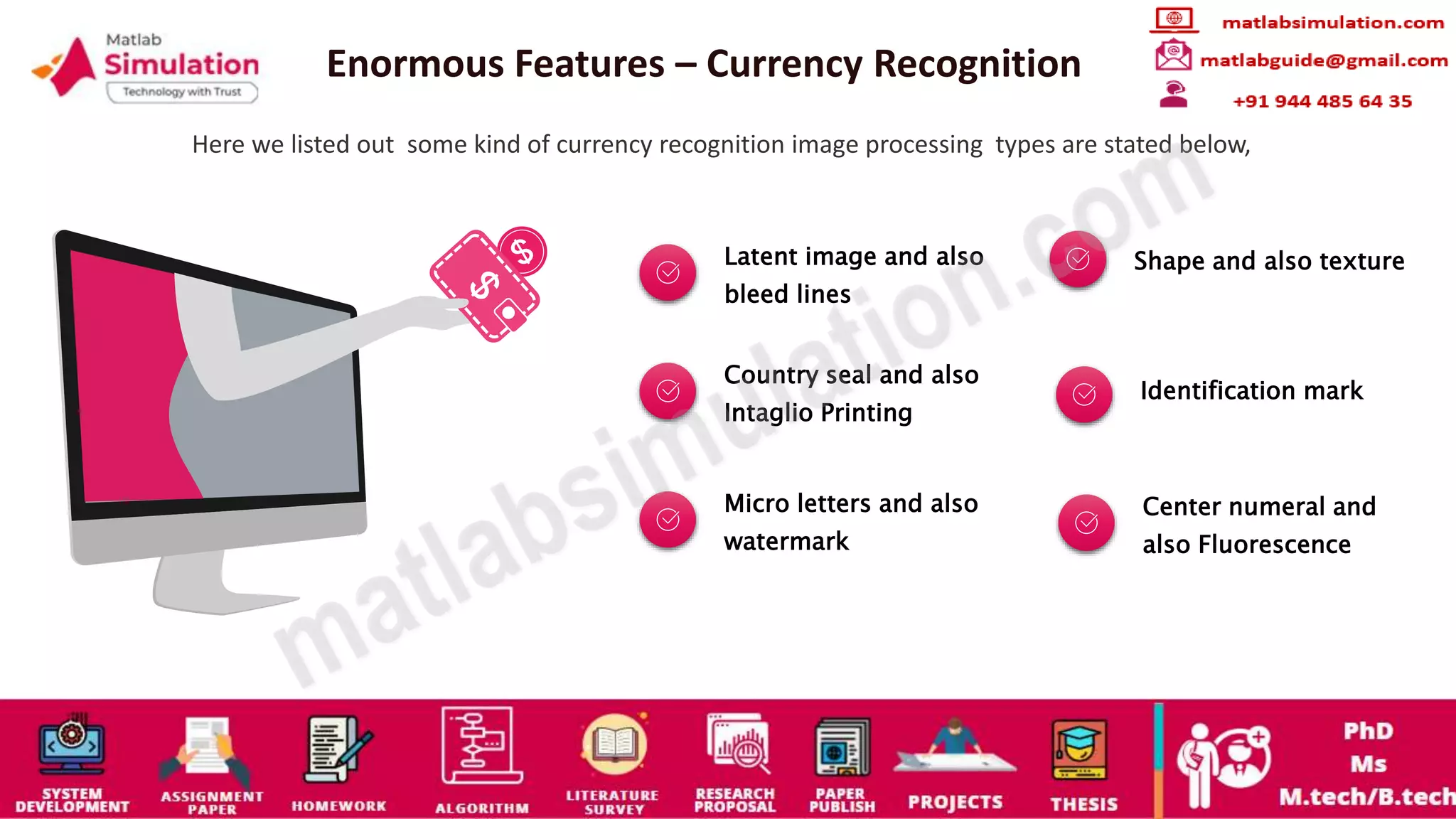 Currency Recognition Image Processing Projects Research Ideas | PPTX
