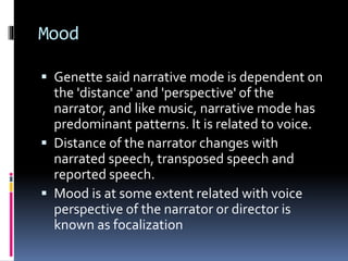 Geragd Genette's Narratology | PPT