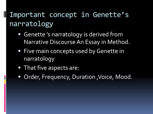 Geragd Genette's Narratology | PPT