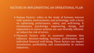 Operation planning in operational management | PDF