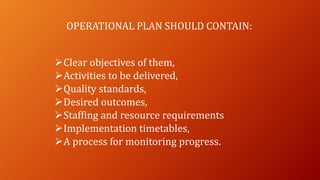 Operation planning in operational management | PDF