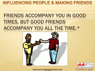 Communication Skills- How to make friends and influence people | PPTX