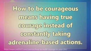 How To be strong and courageous | PPT