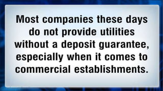 Utility Deposit Guarantee Bonds | PPTX