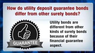 Utility Deposit Guarantee Bonds | PPTX