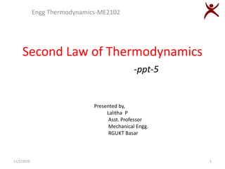 ppt-5 Second Law of Thermodynamics.pptx