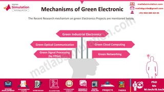 Green Electronics Projects Research Topics | PPTX