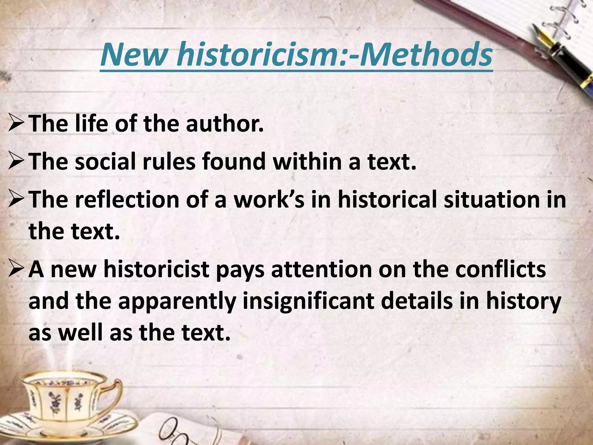 Paper no :-8 THE CULTURAL STUDIES New historicism | PPTX