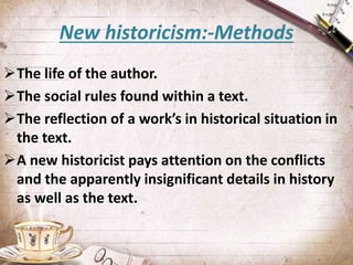 Paper no :-8 THE CULTURAL STUDIES New historicism | PPTX