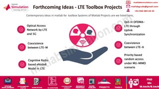 MATLAB LTE Toolbox Projects Research Help | PPTX