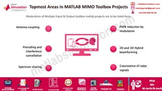 MATLAB MIMO Toolbox Projects Research Topics | PPTX | Radio Control | Hobbies & Interests