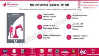MATLAB Robotics Projects Research Guidance | PPTX