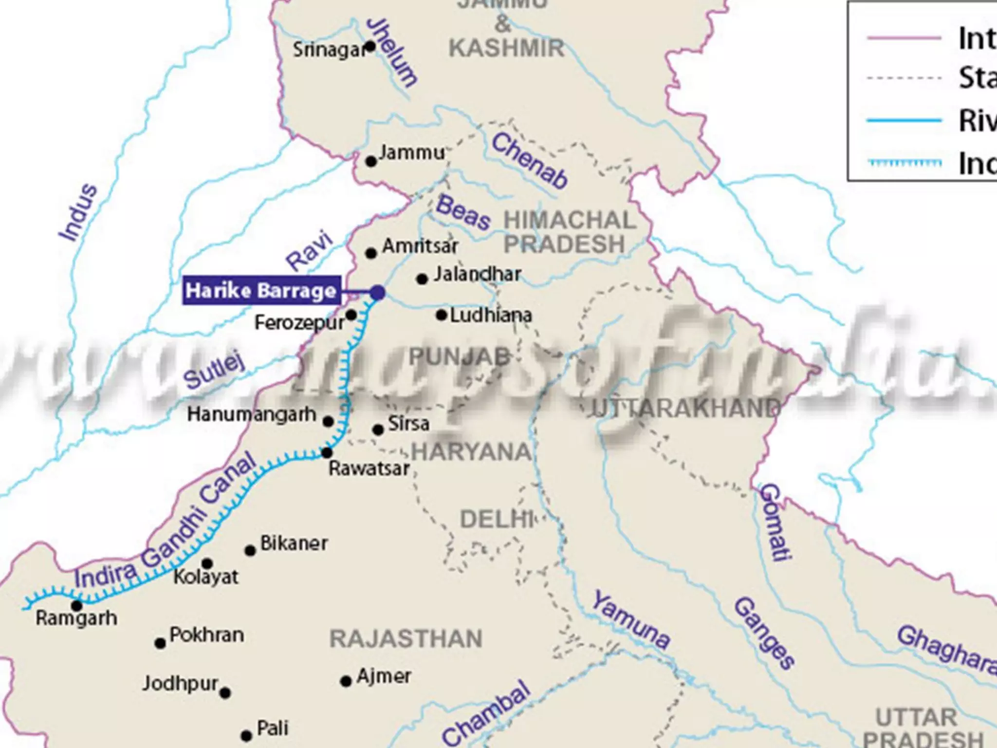Rajastan canal or indira Ghandi canal project ppt | PPT