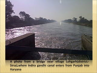 Indira Gandhi Canal Project