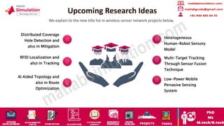 Wireless Sensor Network Projects Research Help | PPT