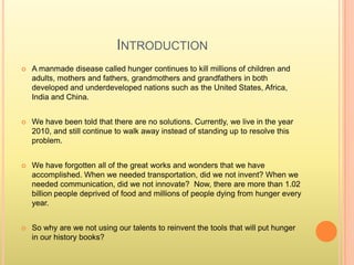 PPT: A Year to End Hunger | PPTX