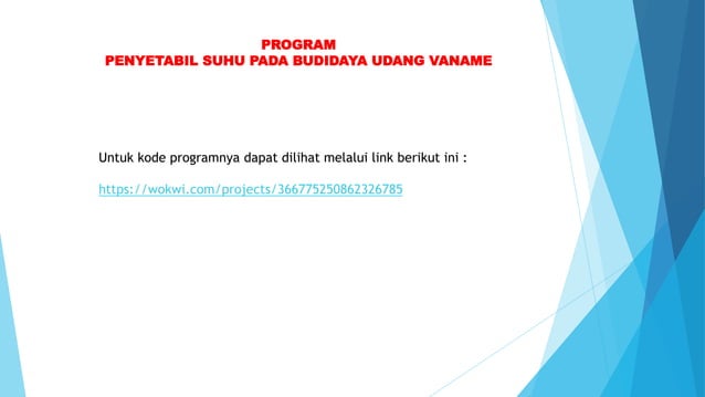 Penstabil Suhu Air Tambak Udang Vaname | PPT | Free Download