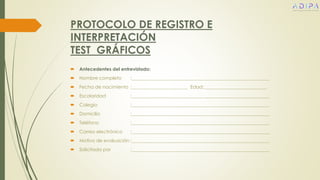 PPT - Actualizaciones en Test Gráficos Dibujo libre, HTP, Persona bajo ...