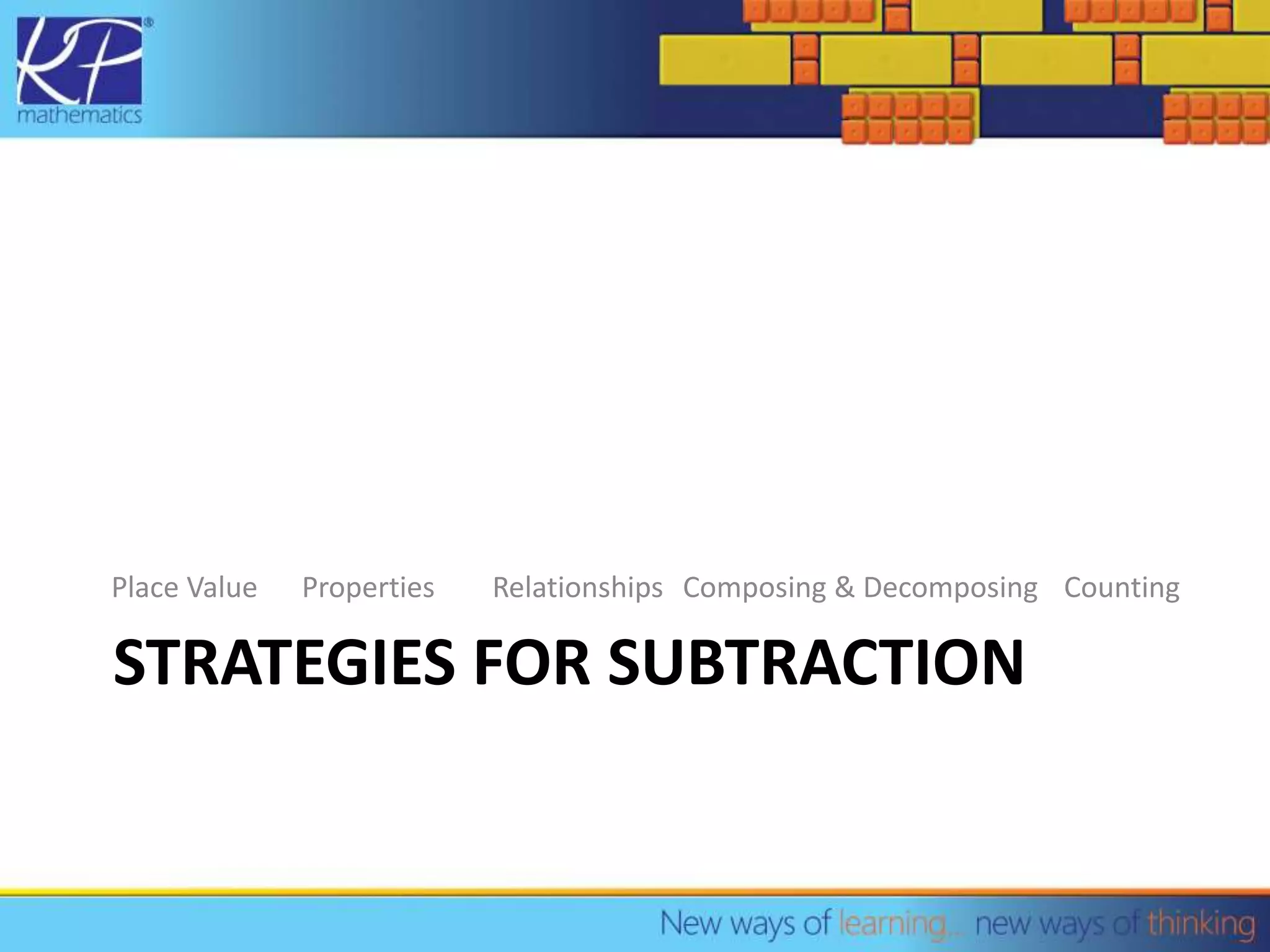 MEAD 2018-Addition & Subtraction Strategies, Grades 1-4 | PPTX