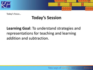 MEAD 2018-Addition & Subtraction Strategies, Grades 1-4 | PPTX