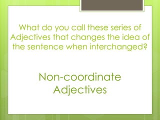 Ppt adjectives | PPTX
