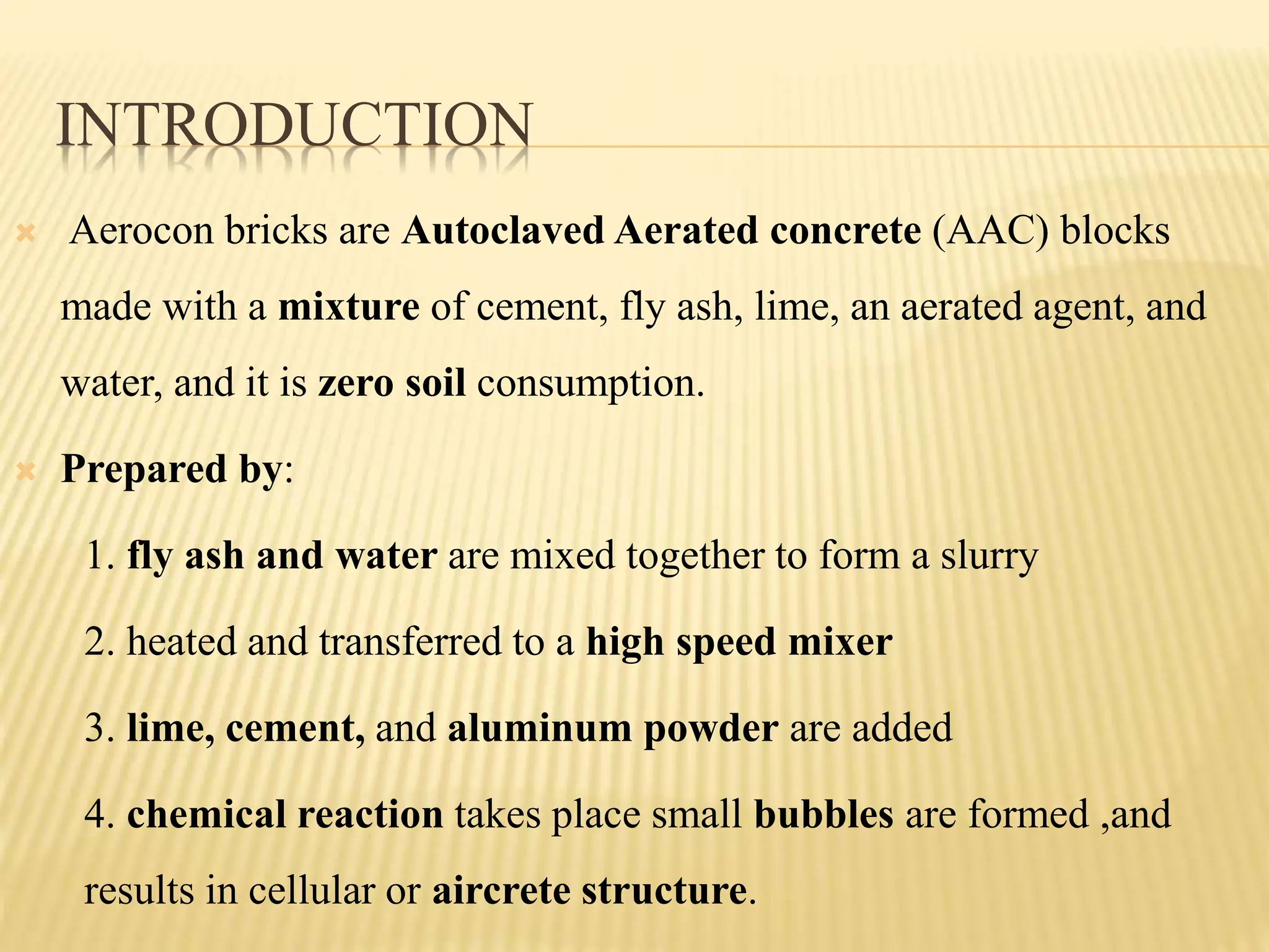 Aerocon bricks, aerated bricks which is constructed using flyash and ...