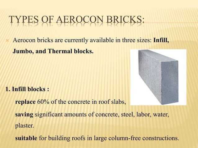 Aerocon bricks, aerated bricks which is constructed using flyash and ...