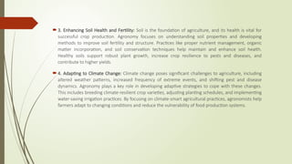 the definition and importance of agronomy | PPT