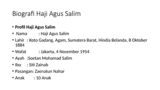 PPT-AGUS-SALIM pahlawan nasional indonesia | PPT