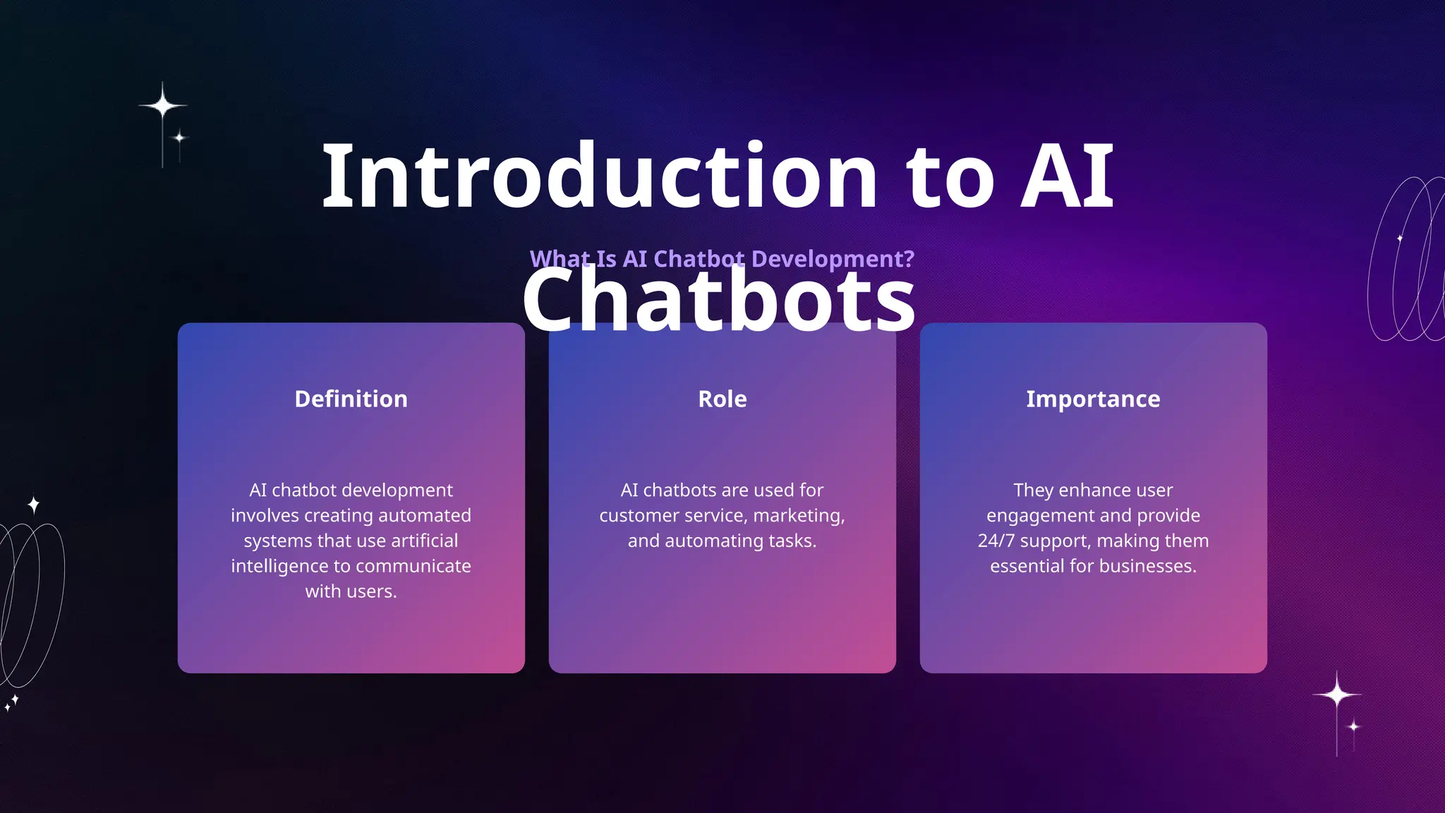 AI Chatbot Development: Revolutionizing Customer Interaction | PPTX | Artificial Intelligence ...