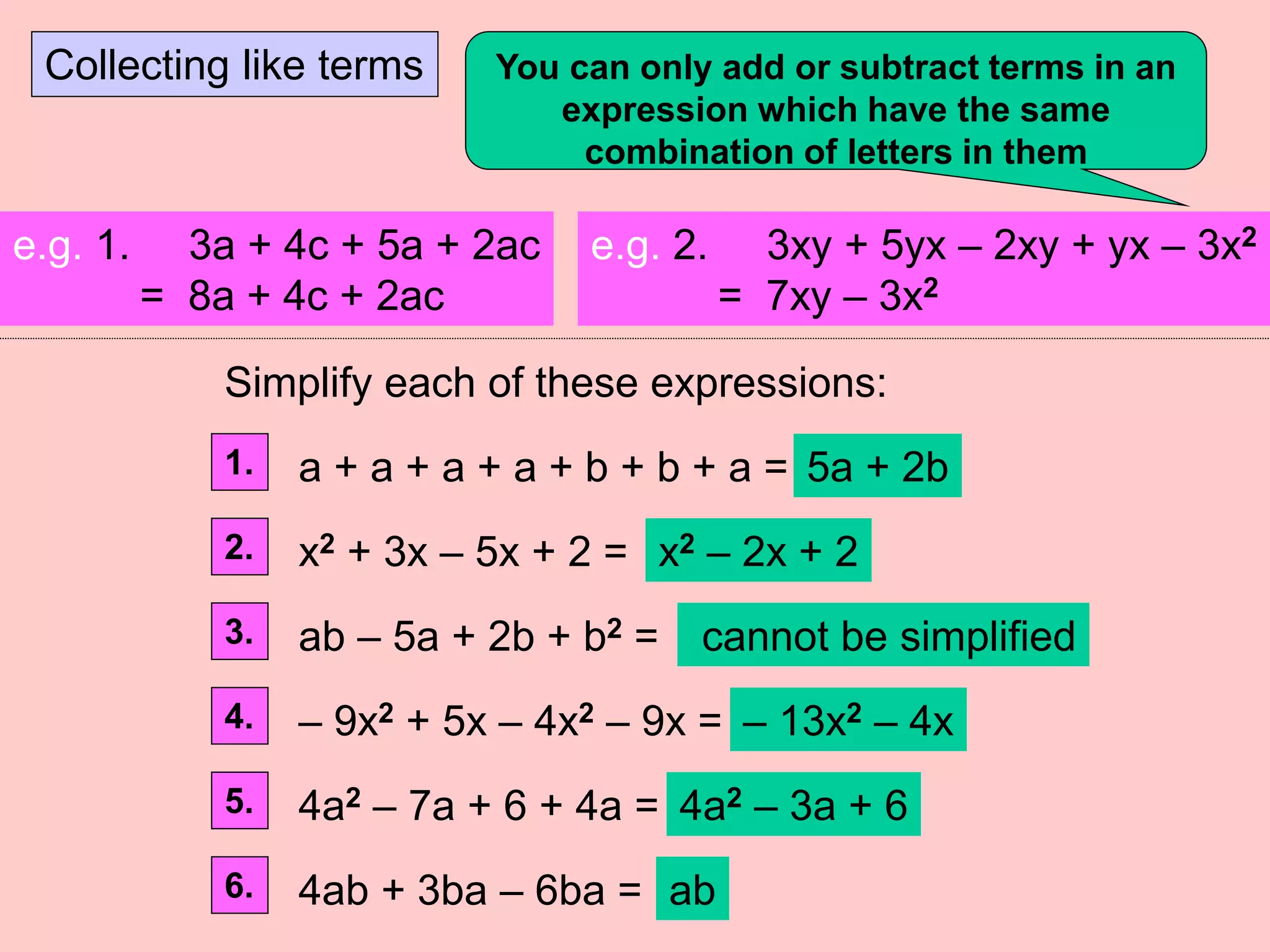 Algebra Revision.ppt