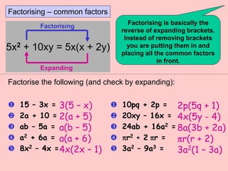 Algebra Revision.ppt